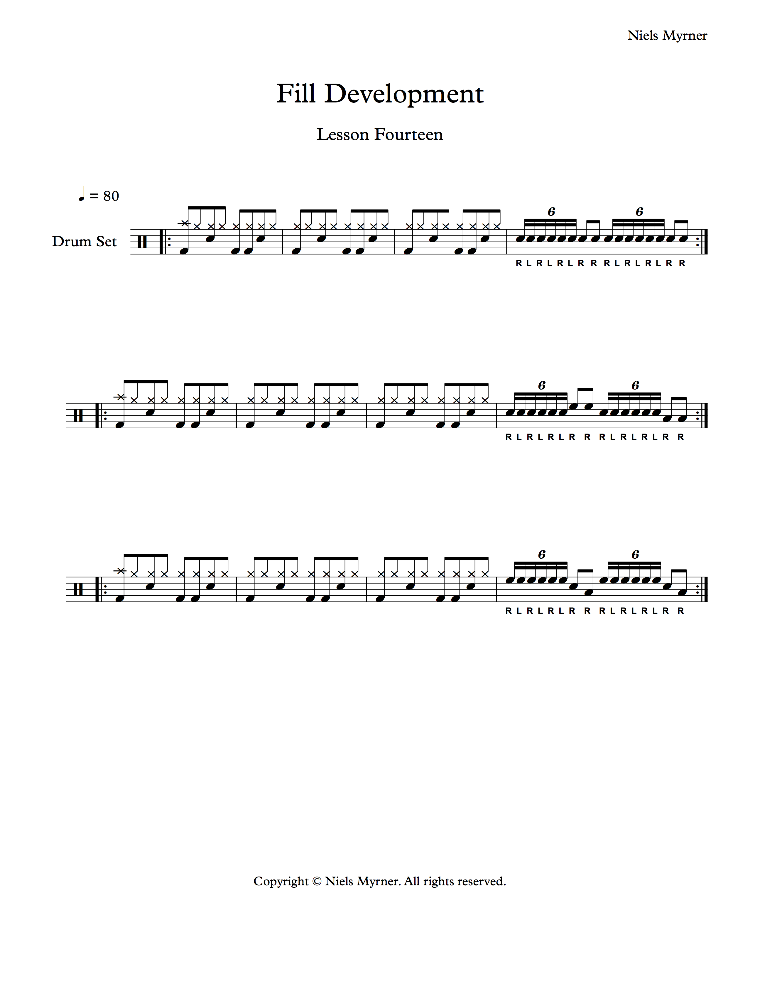 Fill Lesson Fourteen | Drum Lessons